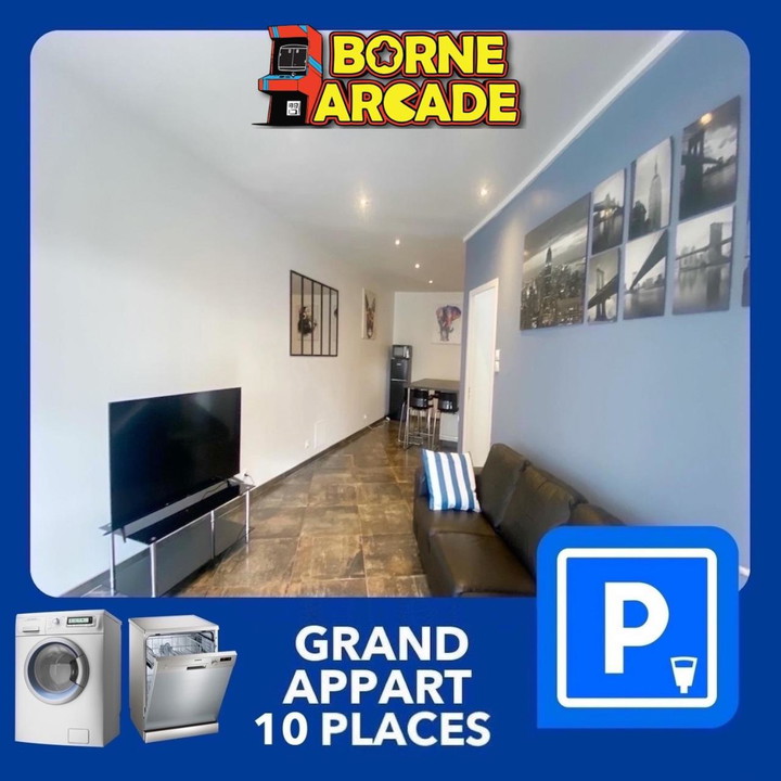 021 Chic & Cosy Grand Appart 84m2 Hypercentre Wifi Smart Tv Netflix - Firminy