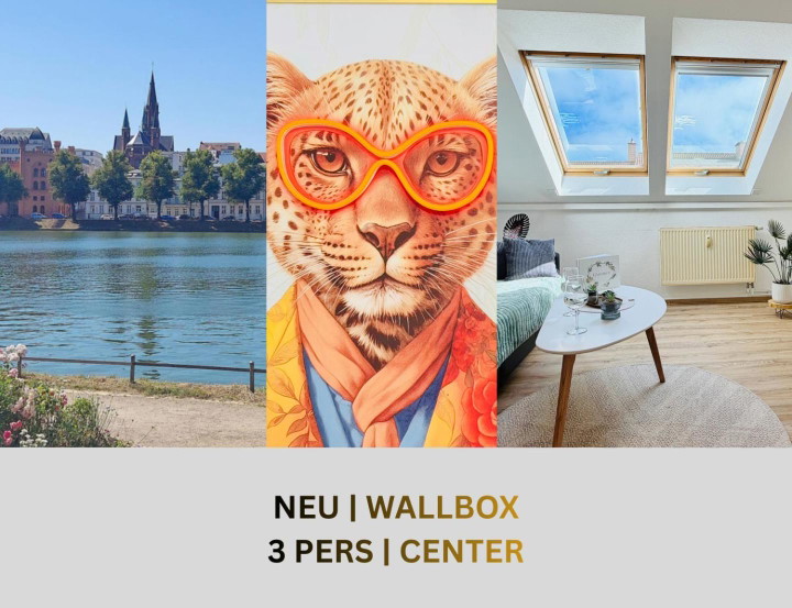 Fewozauber "Pfaffenteich 1", 3 Pers, Wallbox, Klima, Bahnhof 3min, 40qm - Schwerin