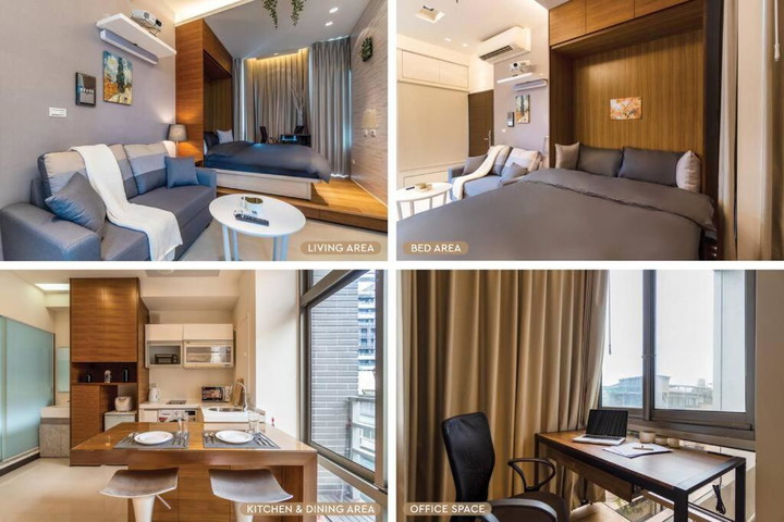 1b1b Cinema, Kitchen, Bathtub, Desk, 1.5min To Mrt • 1房1衛 家庭戲院、廚房、浴缸、書桌,1.5分到市府捷運 - Da’an District