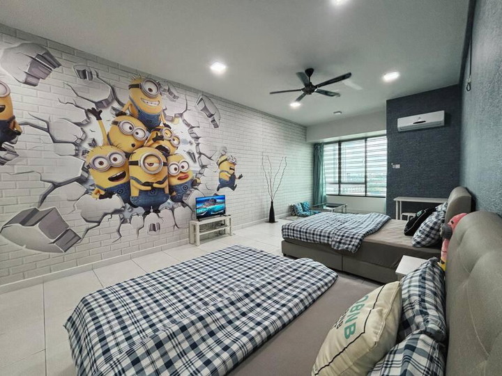 Mount Austin #Akademik Suite Banana Minion Studio 3-4pax #Mspro - Johor Bahru