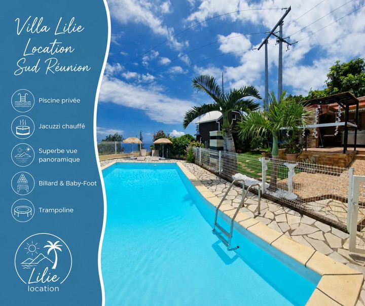 Lilie Location Sud - Piscine, Jacuzzi, Billard, Jardin Et Vue Panoramique - Saint-Pierre