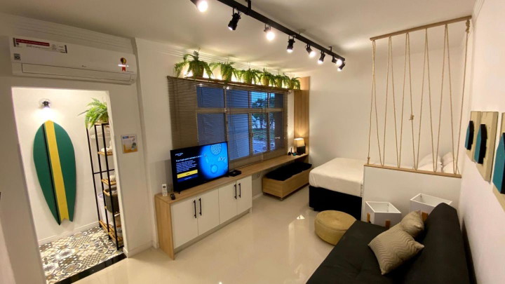 Studio Moderno Na Avenida Da Praia - Boqueirão - Santos State