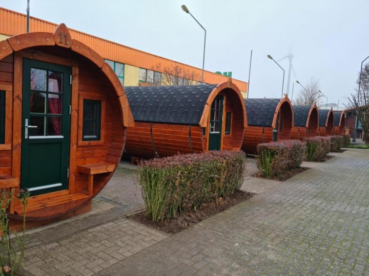 Schlaffass Holzfass Im Banjapark Rees Ohne Banja Sauna - Germany