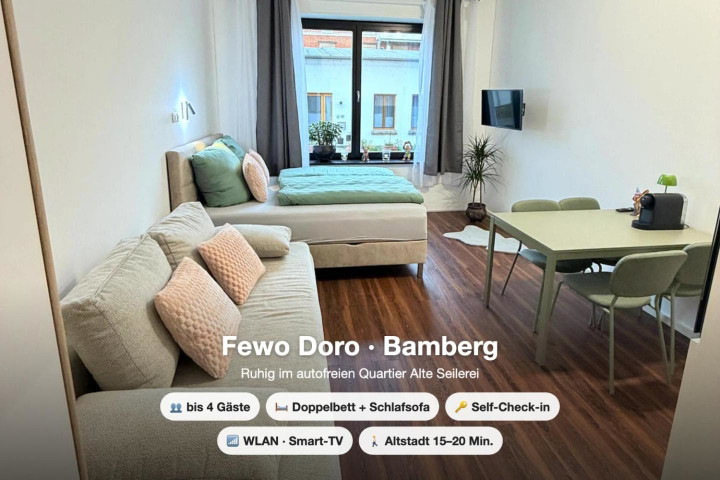 Fewo Doro - Gemütliches City Apartment Für Bis Zu 4 Personen - Bamberg