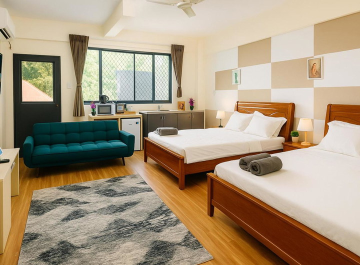 Apia Studio W 2 Beds, Secure, Ac, Washer, Dryer, Kitchen, Wifi - Apia