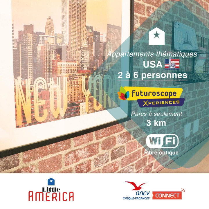 Little America - Appart Hôtel 3km Futuroscope - Poitiers