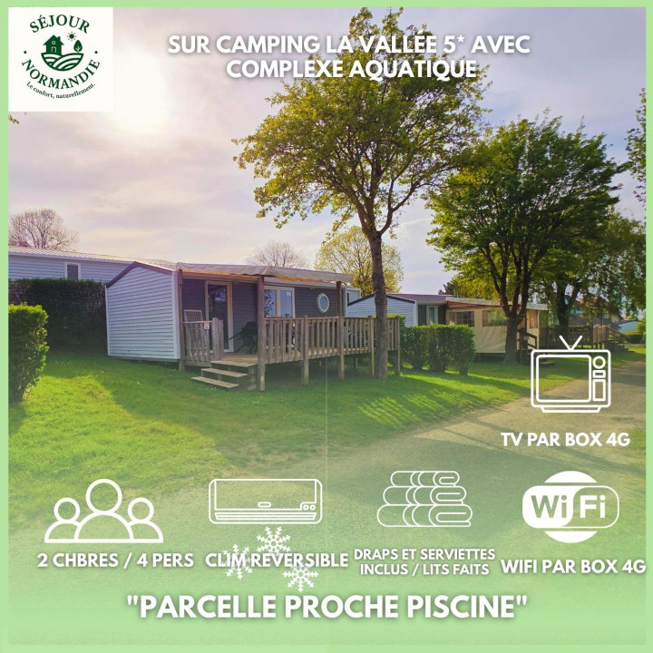 Houlgate-153- Mobilhome Cosy 4 Personnes Camping 5 éToiles - Houlgate