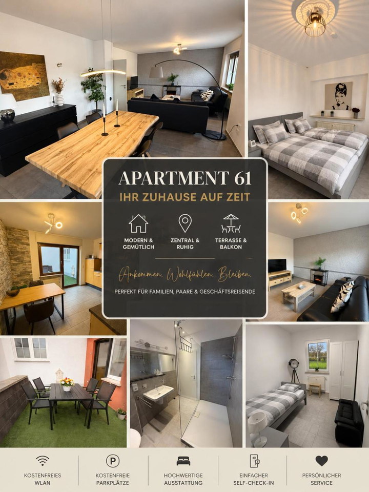 Apartment 61 - Ideal Für Geschäfts- & Urlaubsreisen 90 M2 - Trèves