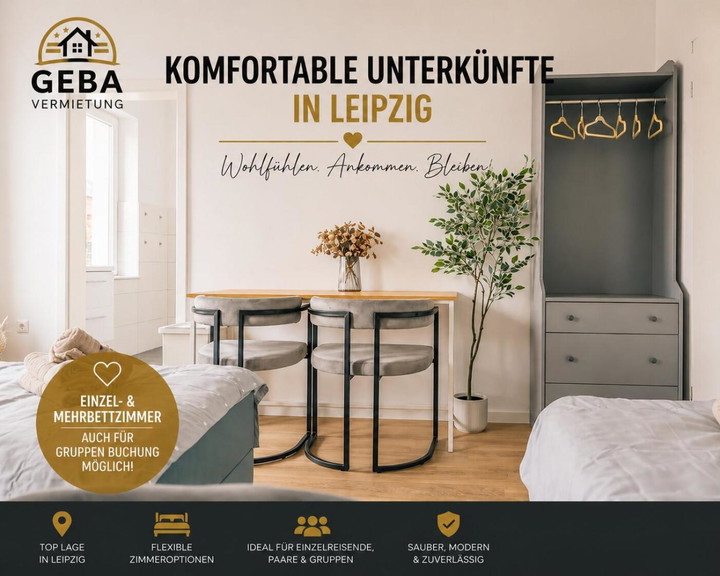 Leipzig Garden Rooms - Near Lake & Easy Parking - Leipzig