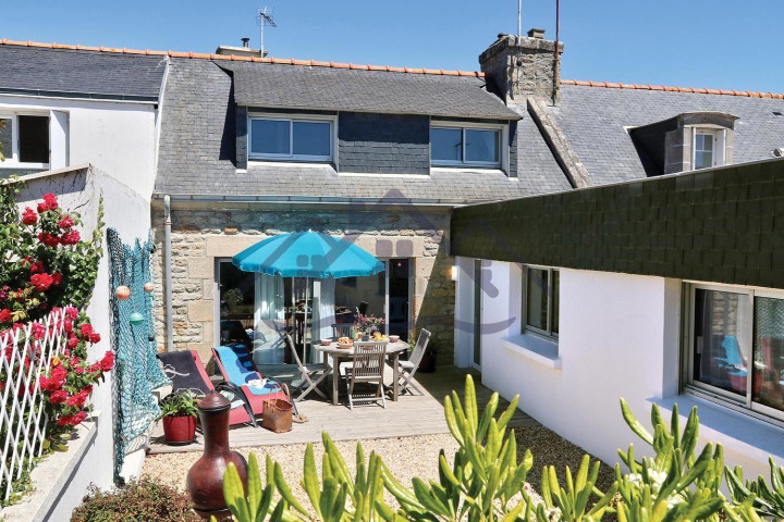 Localise - M3a La Maison Du Pêcheur Au Guilvinec - Chambres Vue Mer - A 20m De La Mer Située à La Pointe De Men Meur - Tout à Pied, Plage, Port, Centre, Commerces, Marché - Wifi Inclus - Linge De Lit Inclus - Jardin Clos - En Option , Ménage Et Serviettes - Bretagne