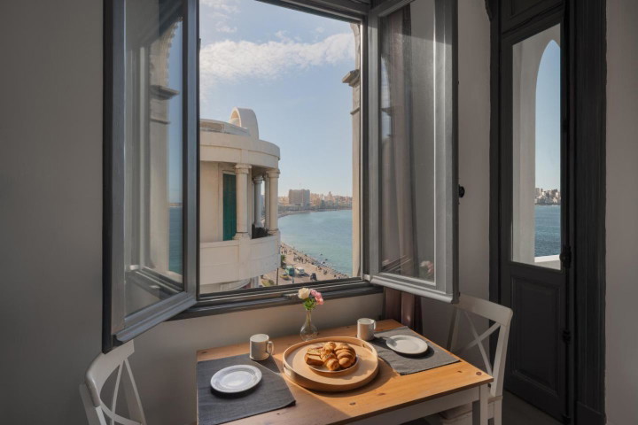 Grey L Studio Apartments Corniche Alexandria Little Venice - Alexandria