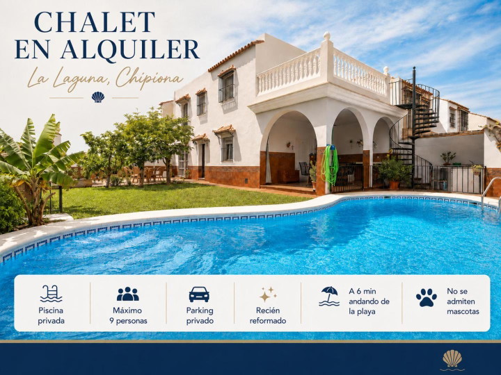 Chalet Con Piscina Privada En La Laguna, Chipiona - Chipiona