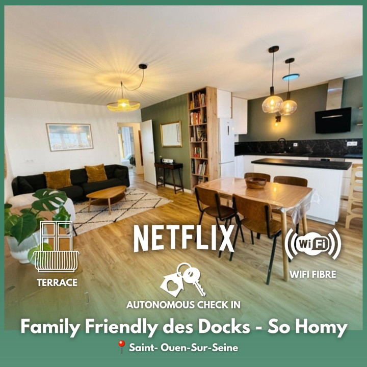 Family Friendly Des Docks By So Homy - 3 Bed Room - 6 People - Montreuil, France