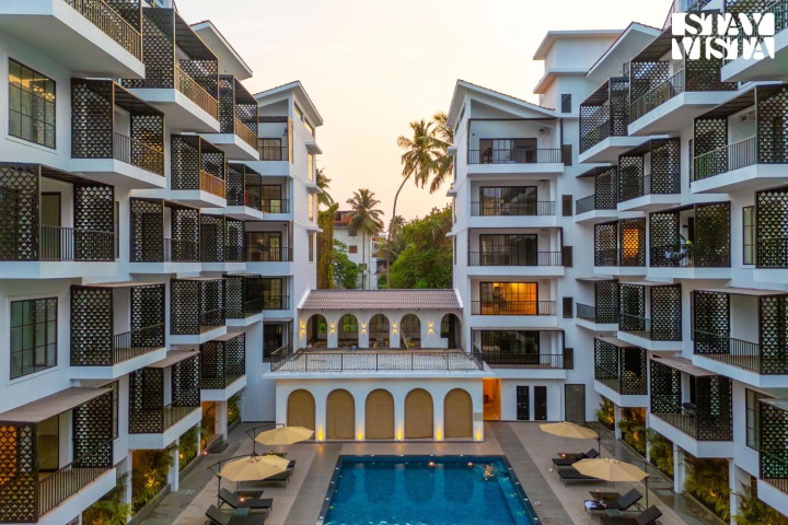 Imperial Avtara Poolside Apartments By Stayvista Near Calangute Beach - Goa