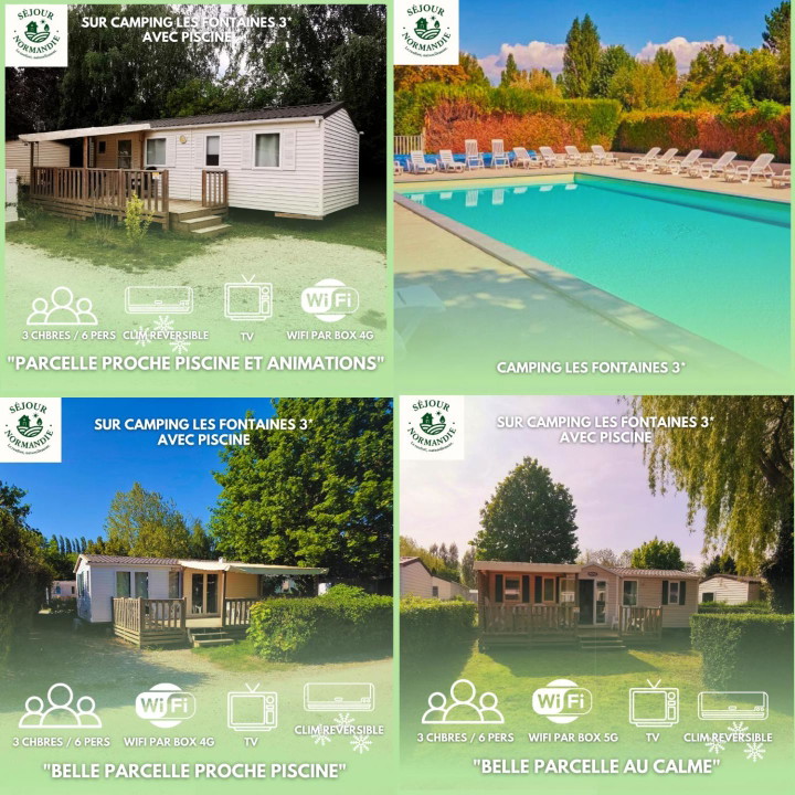 Séjour Normandie - 3 Mobilhomes Premium 3ch-6p Avec Clim, Tv & Wifi Dans L'eure - Eure