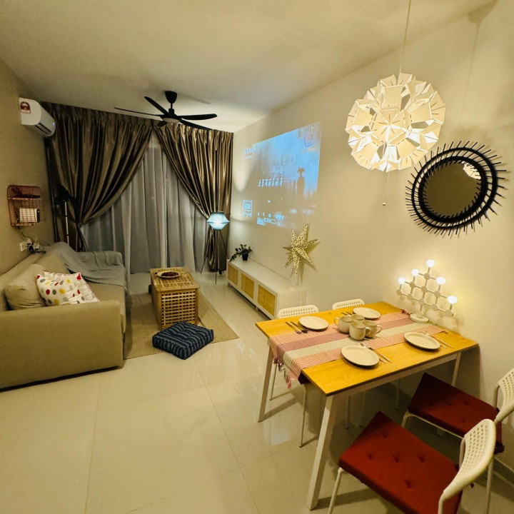Cozy 2b1r 6pax Condo Forest City 3a-1602 - Kukup