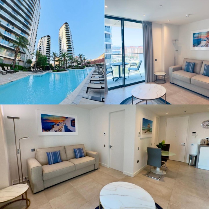 Modern Luxury Studio With Balcony Pool And Parking - Algeciras