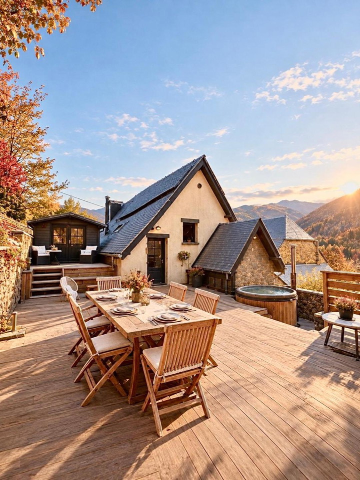 Le René-sens, Chalet 5p Avec Bain Nordique, Piscine Et Vue Pyrénées - Le Mourtis