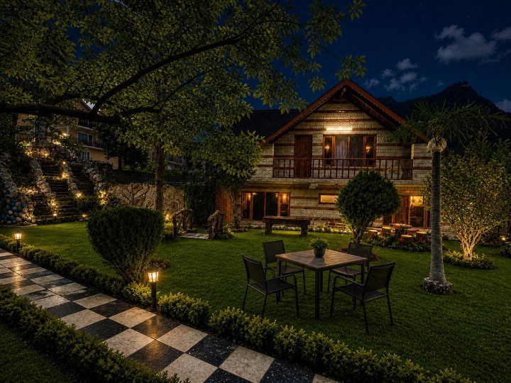 Manali Royal 3 Bedroom Independent Heritage Villas With Private Lawn Near Volvo Bus Stand, Manali - Himachal Pradesh