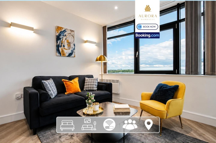Modern 2bdr Apartment With Private Parking And Game Room Near To Heathrow By Aurora Worknest Short Lets & Serviced Accommodation London - Surbiton