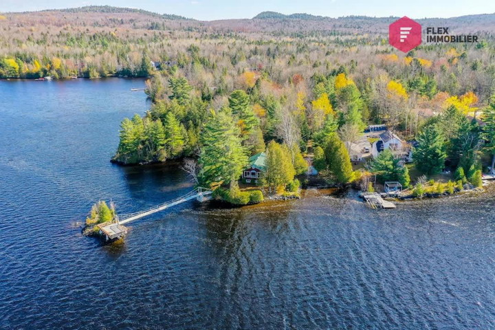 Aux Berges Du Pont Suspendu - Chalet ÎLe Privée Spa Bord Du Lac - Estrie - Orford
