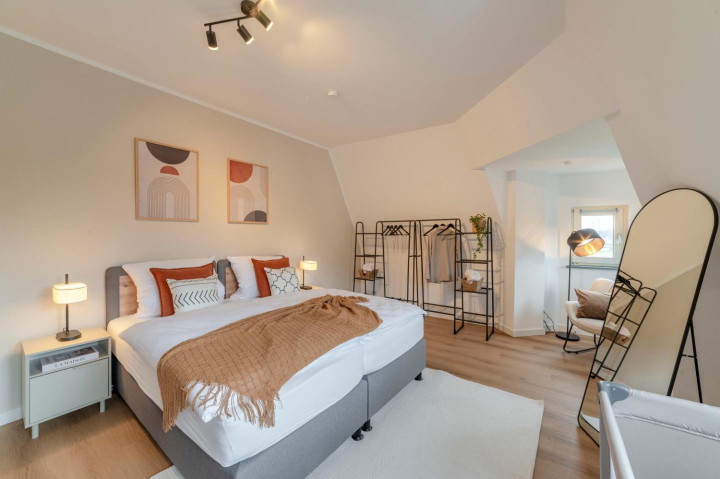 Design 2br Apartment - 4 Beds & Workspace - Messe Dus - Duisburg