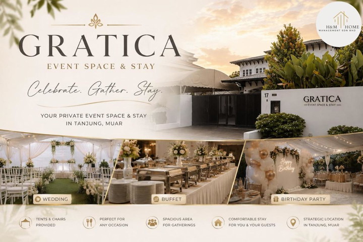 Gratica Bungalow With Event Space & Stay - Muar