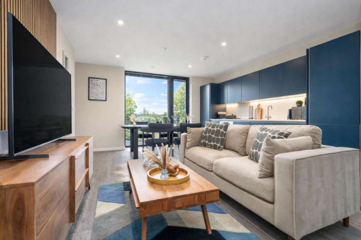The Mancunian Blue - Manchester Luxury 2-bed Corner Apartment - Mánchester