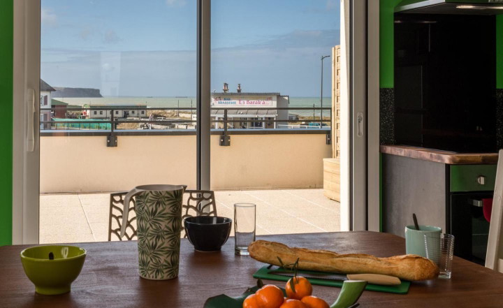 Babord, Appt Avec Terrasse Et Vue Mer - Arromanches-les-Bains