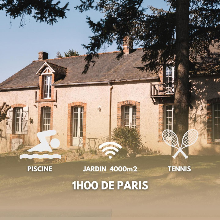 Le Clos Des Aubées-tennis & Piscine-1h00 De Paris - Eure-et-Loir
