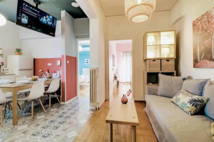 Spacious Central Flat☆3min To Metro☆ac|netflix|pc - Athens