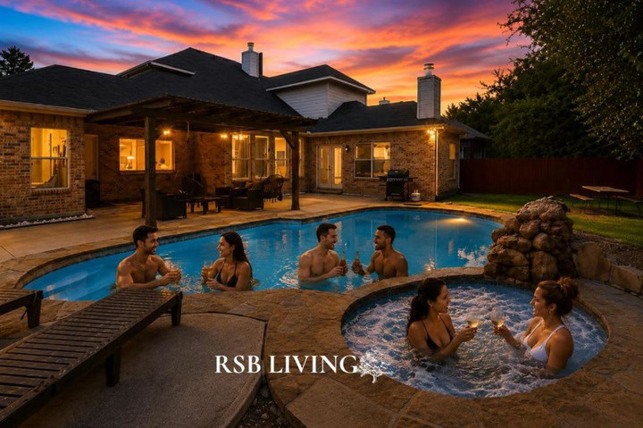 Immaculate 5br 2,5ba Holiday Home With Pool - Irving