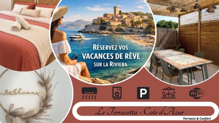 Le Terracotta Cote D'azur - Proche Plage - Terrasse & Confort - Clim - Parking Et Wifi Gratuit- Offre Speciale - Fréjus