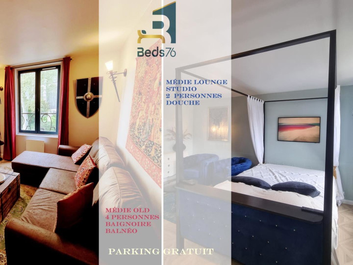 2 Appt Médiélounge Ou Médiéold, Parking Vue Magnifique Par Beds76 - Rouen