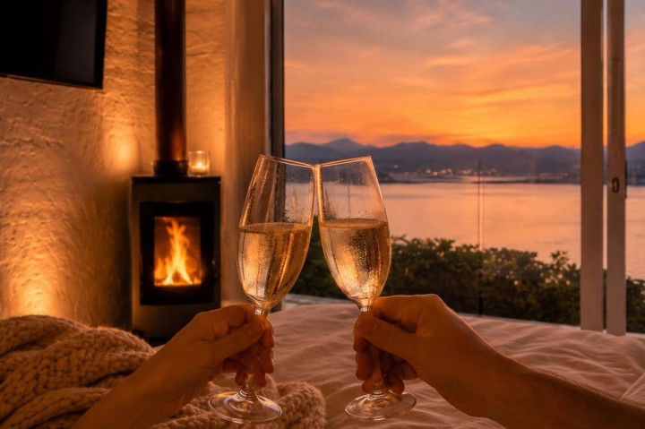 Romantic Cosy Fire-place At Enso Botanico Boutique Villa, Kosmos - Hartbeespoort
