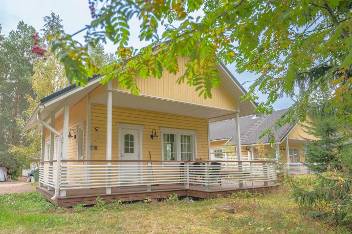 Lomamökki Rentukka - Ilmalämpöpumppu, Uimaranta 400m - Finlandiya
