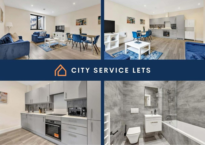 City Service Lets - New Cheam Village 2 Bed Apartment With Free Parking - Easy Transport Links To London - Surbiton
