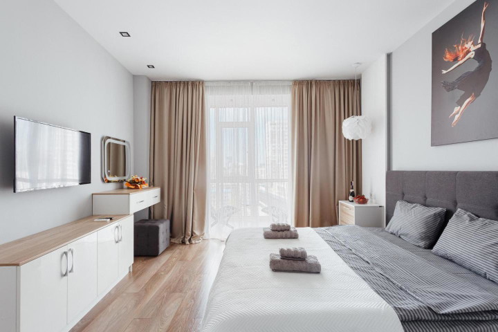 White Apartment In 12 Floor - Odesa