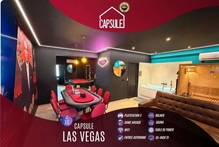 Capsule Las Vegas - Poker - Balneo - Sauna - Wavre