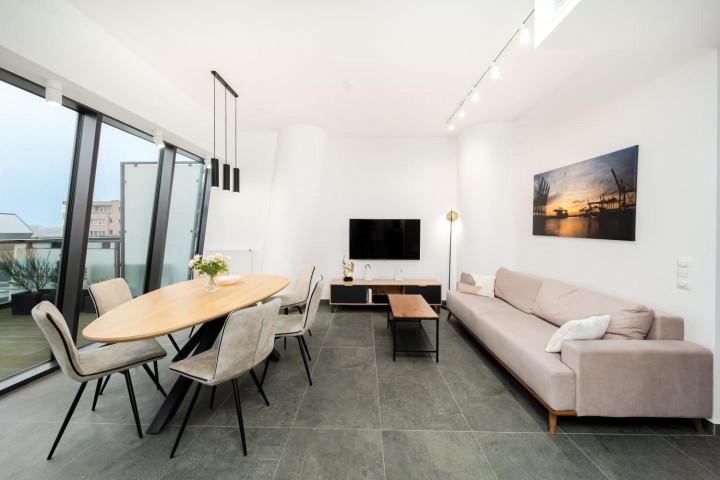 Ans Hanza Tower Apartment No 701 - Swimming Pool, Sauna, Jacuzzi, Viewing Terrace - Szczecin