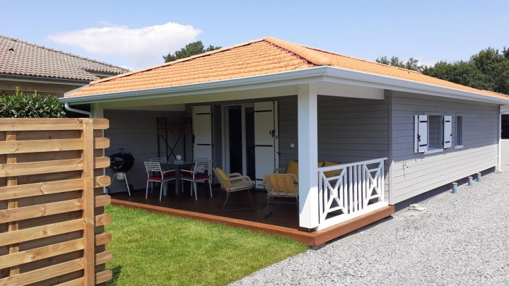 Chalet Tout éQuipé, Terrasse - Biganos