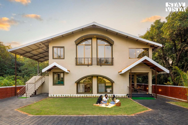 Areca Breeze By Veo, Stayvista - 5bhk Forest-view Villa With Private Pool - Alibag