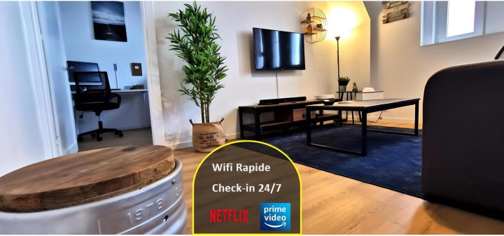 Reims Appart - Idéal Pour Pro En Déplacement *Wifi Rapide *Vue Panoramique *Parking Facile - Moeskroen
