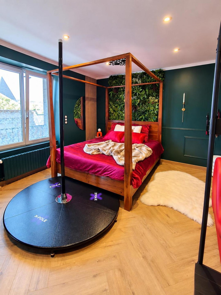 L'obsidienne - Love Room Romantique à Fougères - Fougères