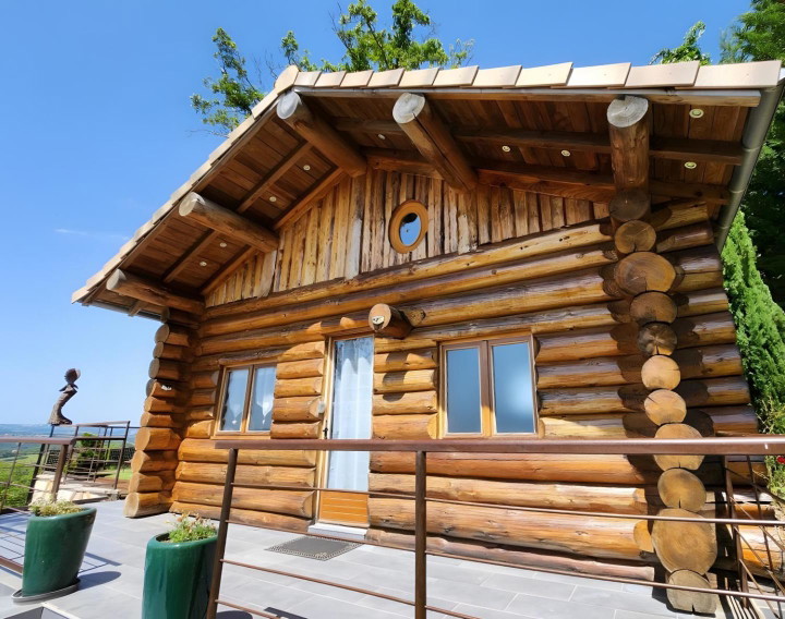 Chalet De Rêve En Rondins Avec Spa - Decazeville