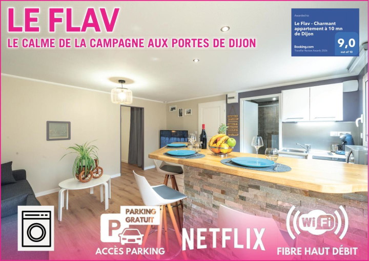 Le Flav - Charmant Appartement à 10 Mn De Dijon - Côte-d'Or