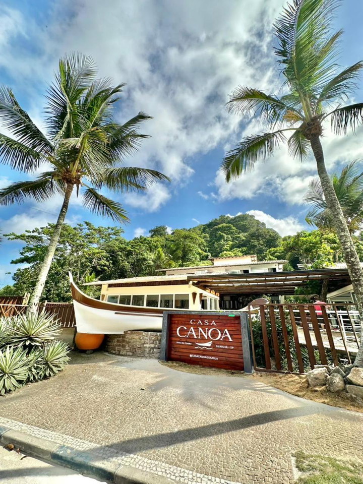 Pousada Canoa - Pé Na Areia Com Alta Gastronomia & Música - Santos