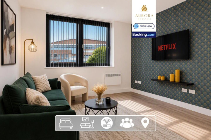 Stylish 1br With Private Parking & Game Room By Kew Gardens By Aurora Worknest Short Lets & Serviced Accommodation London - London, UK