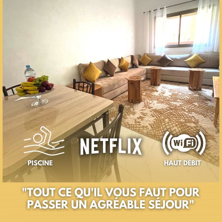 Asama Appartement Avec Piscine Et Terrasse, Proche Du Centre - Marrakesh