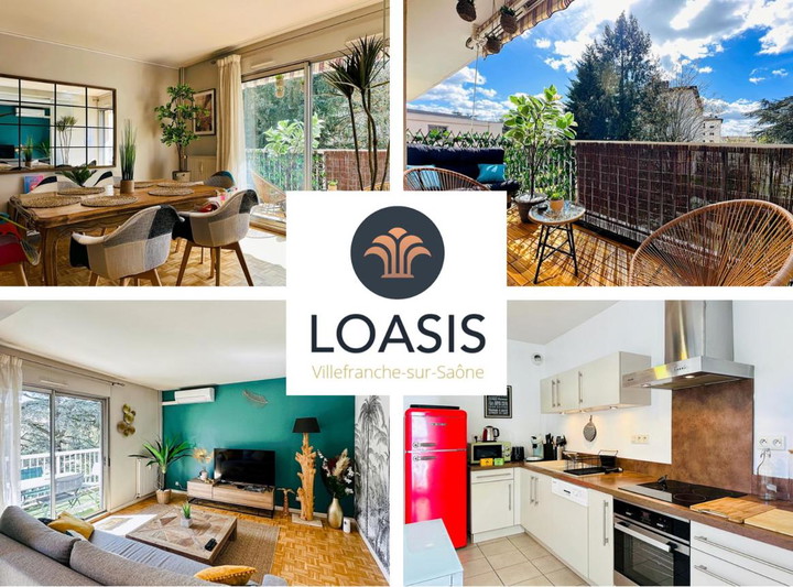 Loasis -T4 Garage Clim Terrasse Wifi Centre-ville - Villefranche-sur-Saône